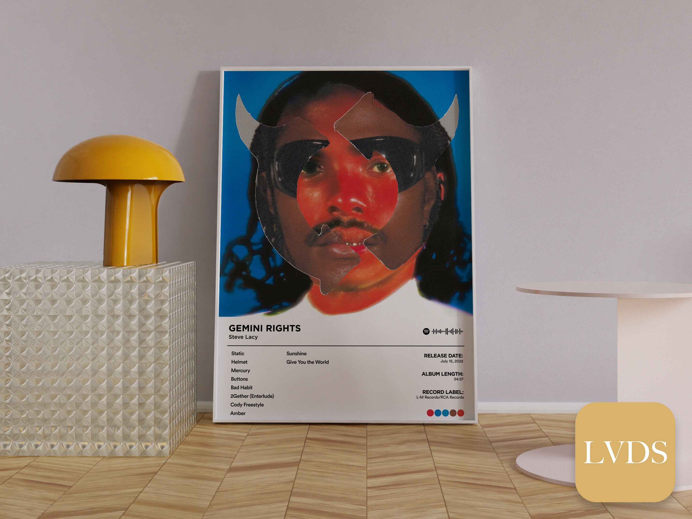 Gemini Rights Steve Lacy Album Poster Custom Album Cover - Etsy