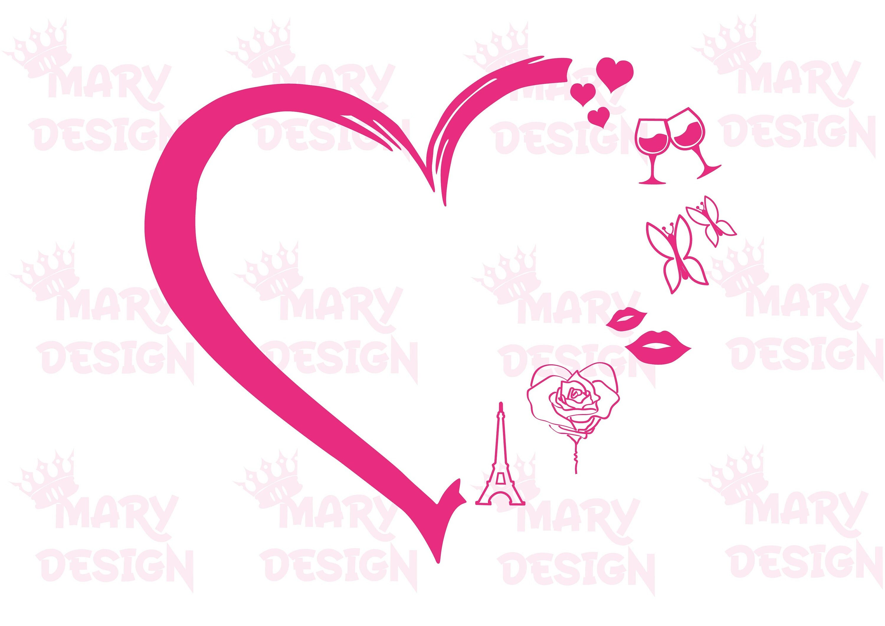 Corazón SVG, Corazón Png, San Valentín Pareja Svg, Día de San Valentín ...