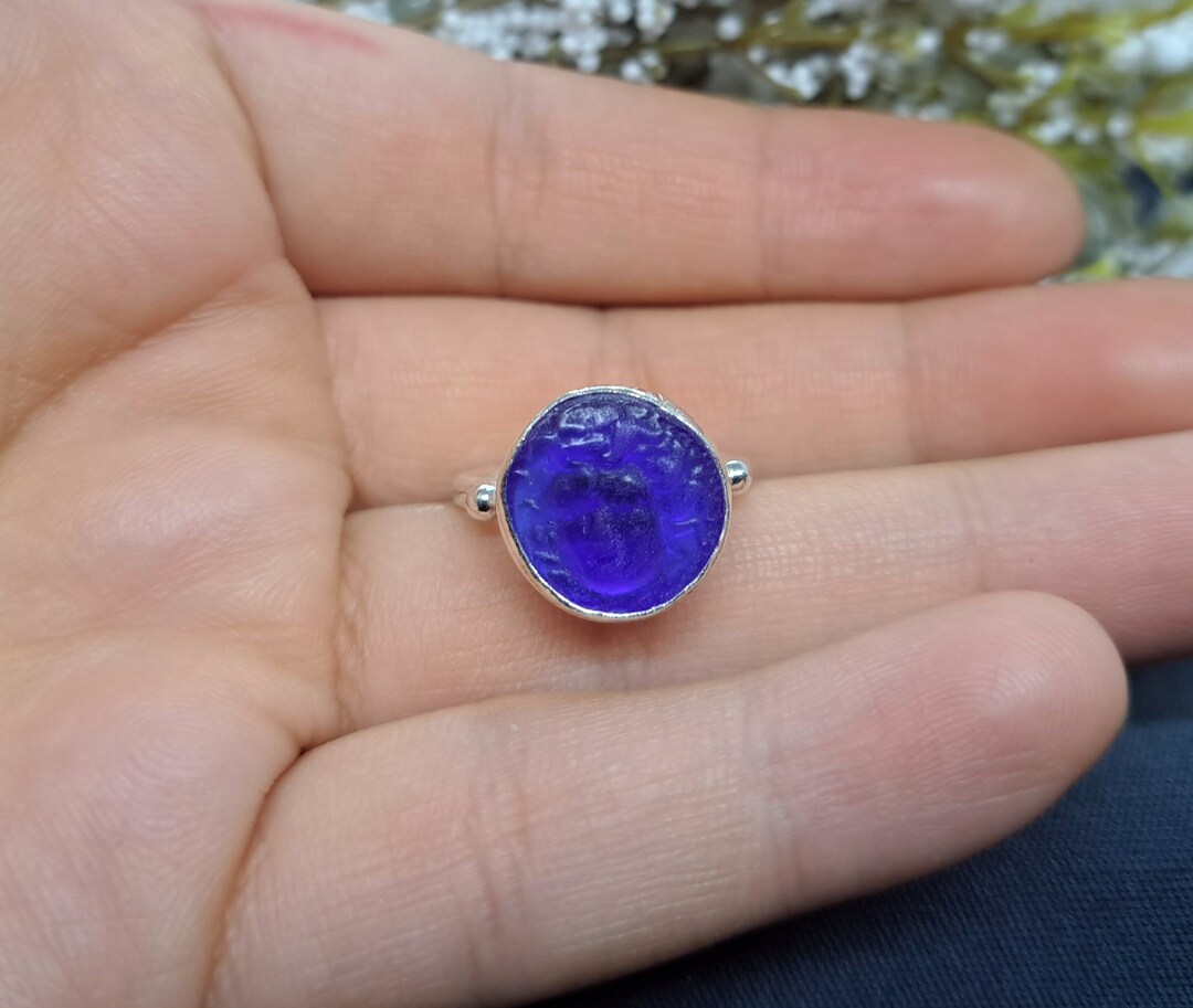 925 Sterling Silver Intaglio Medusa Ring Handmade Silver Ring Vintage ...