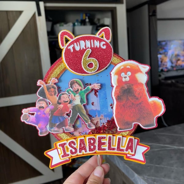 Turning Red Cake Topper - Etsy