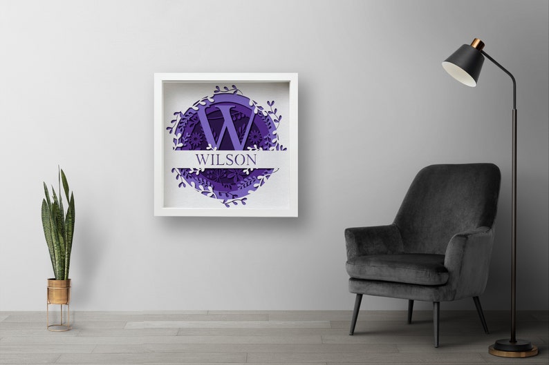 3D Split Monogram A-Z Shadow Box SVG Customizable Alphabet - Etsy Canada