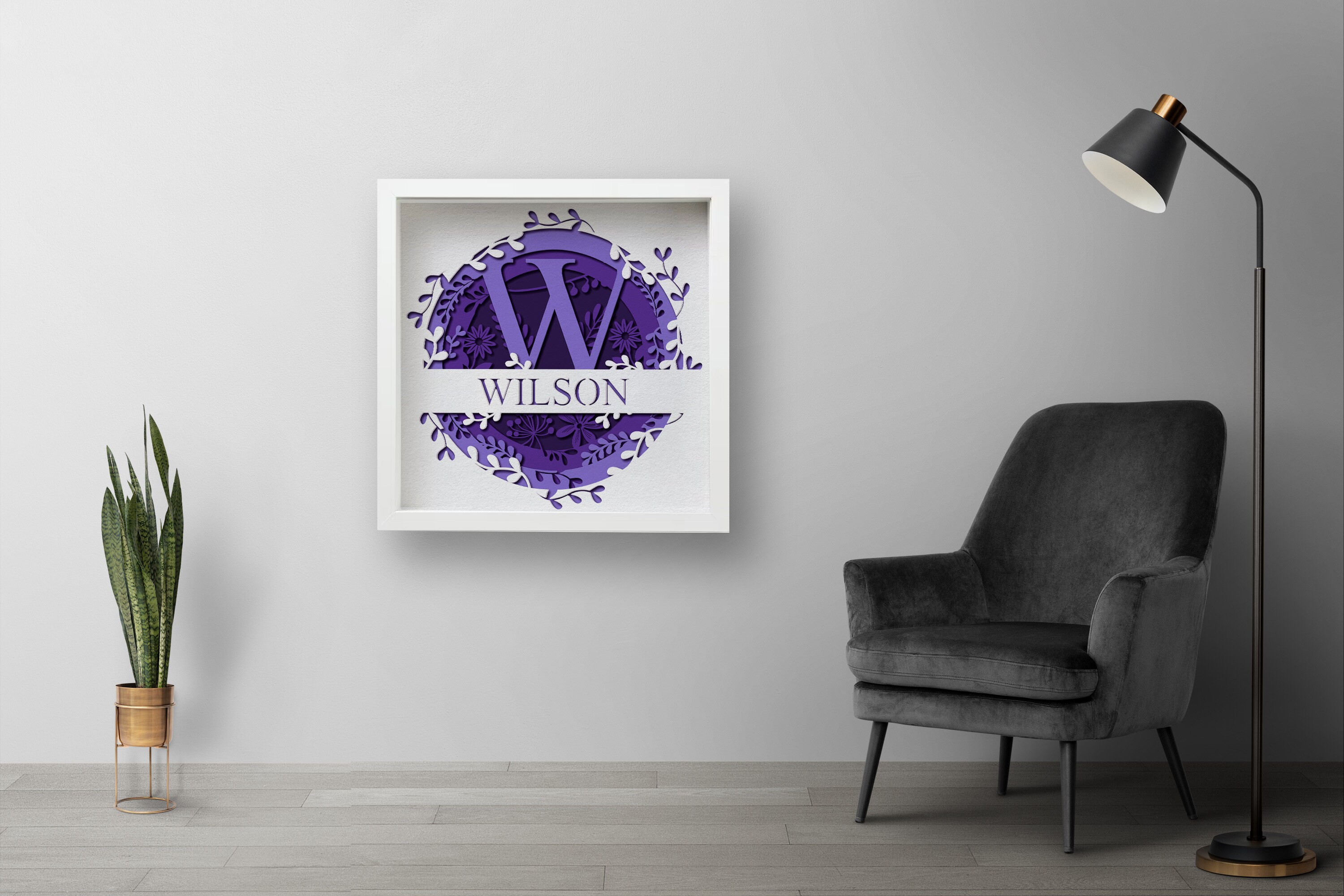 3D Split Monogram A-Z Shadow Box SVG Customizable Alphabet - Etsy Canada