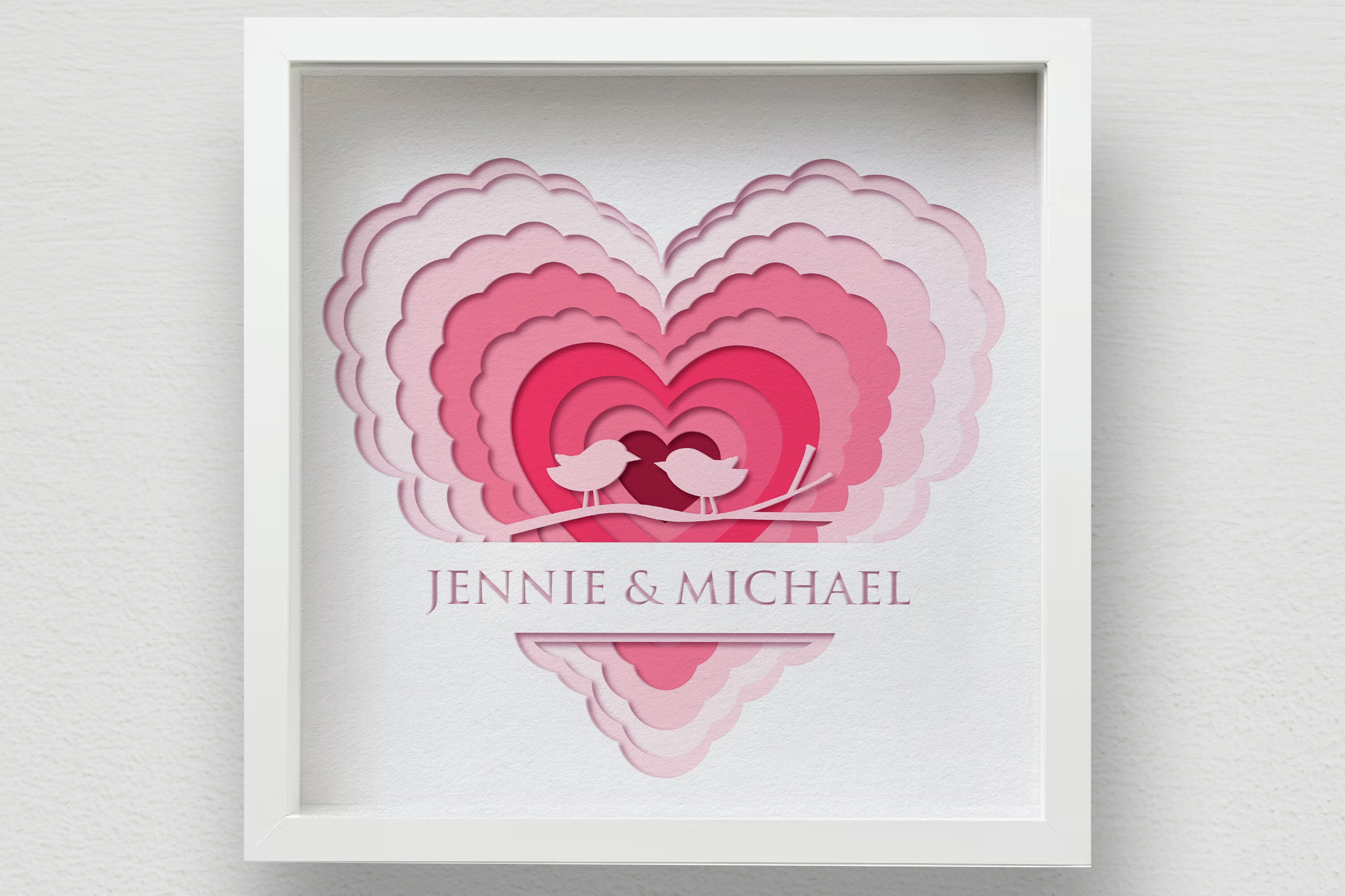 3D Love Shadow Box SVG Bundle Personalized Valentine's - Etsy Australia