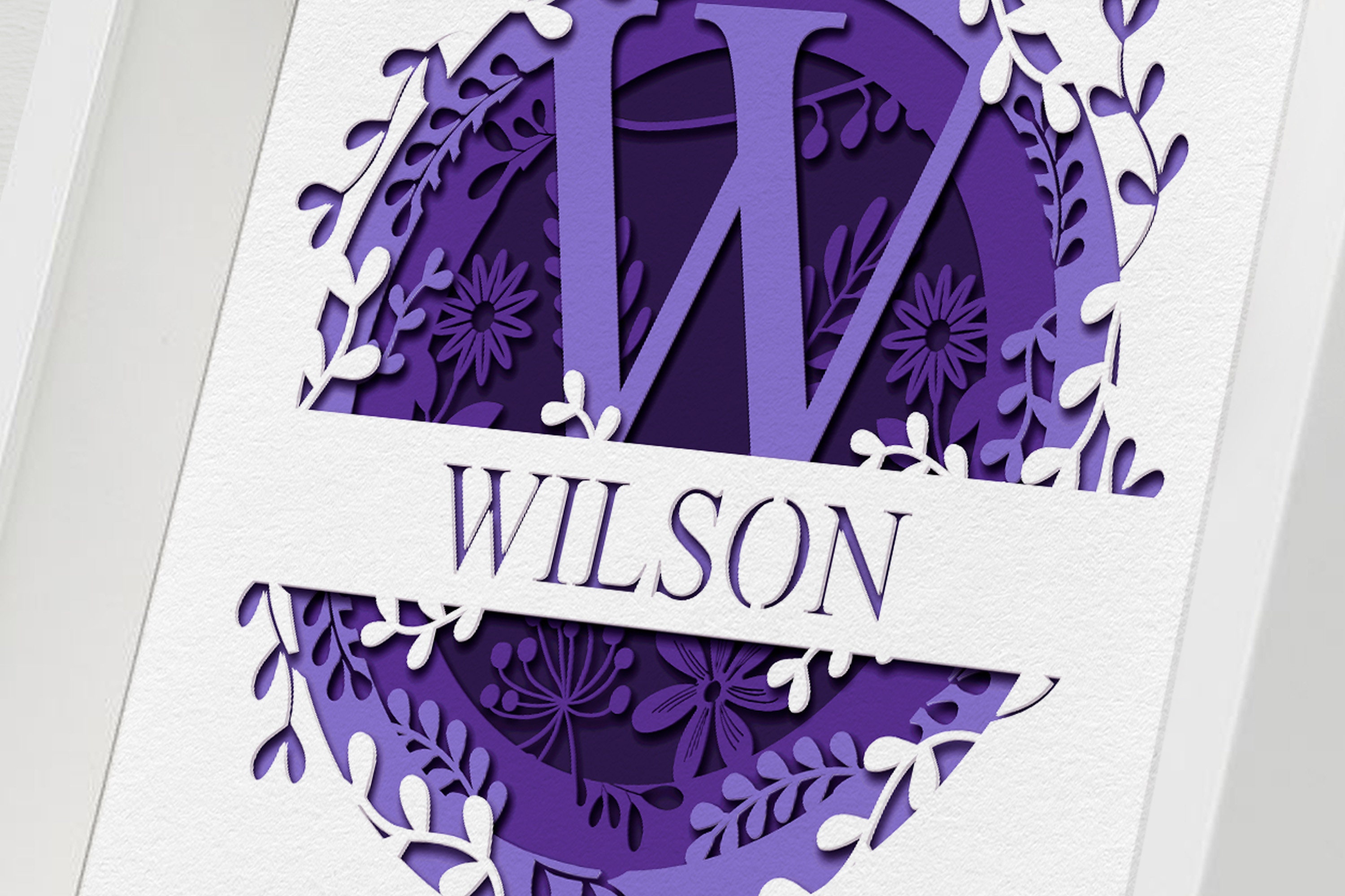 3D Split Monogram A-Z Shadow Box SVG Customizable Alphabet - Etsy UK