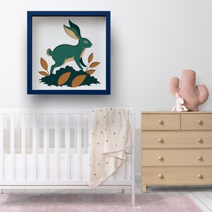 Multi-layered Rabbit SVG, Forest Rabbit Shadow Box - Etsy