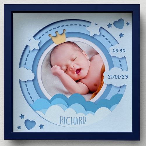 3D Baby Girl Photo Frame Shadow Box SVG Multi-layered Paper - Etsy Canada