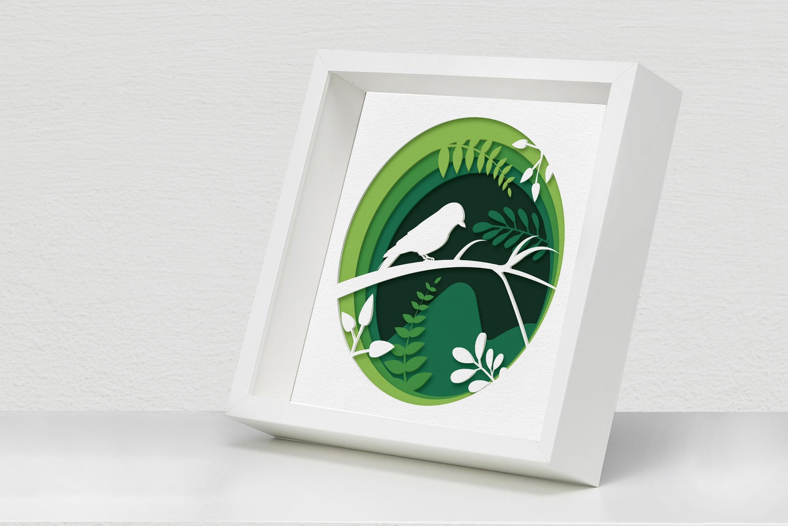 3D Bird Shadow Box SVG, Layered Mandala for Laser Cut - Etsy