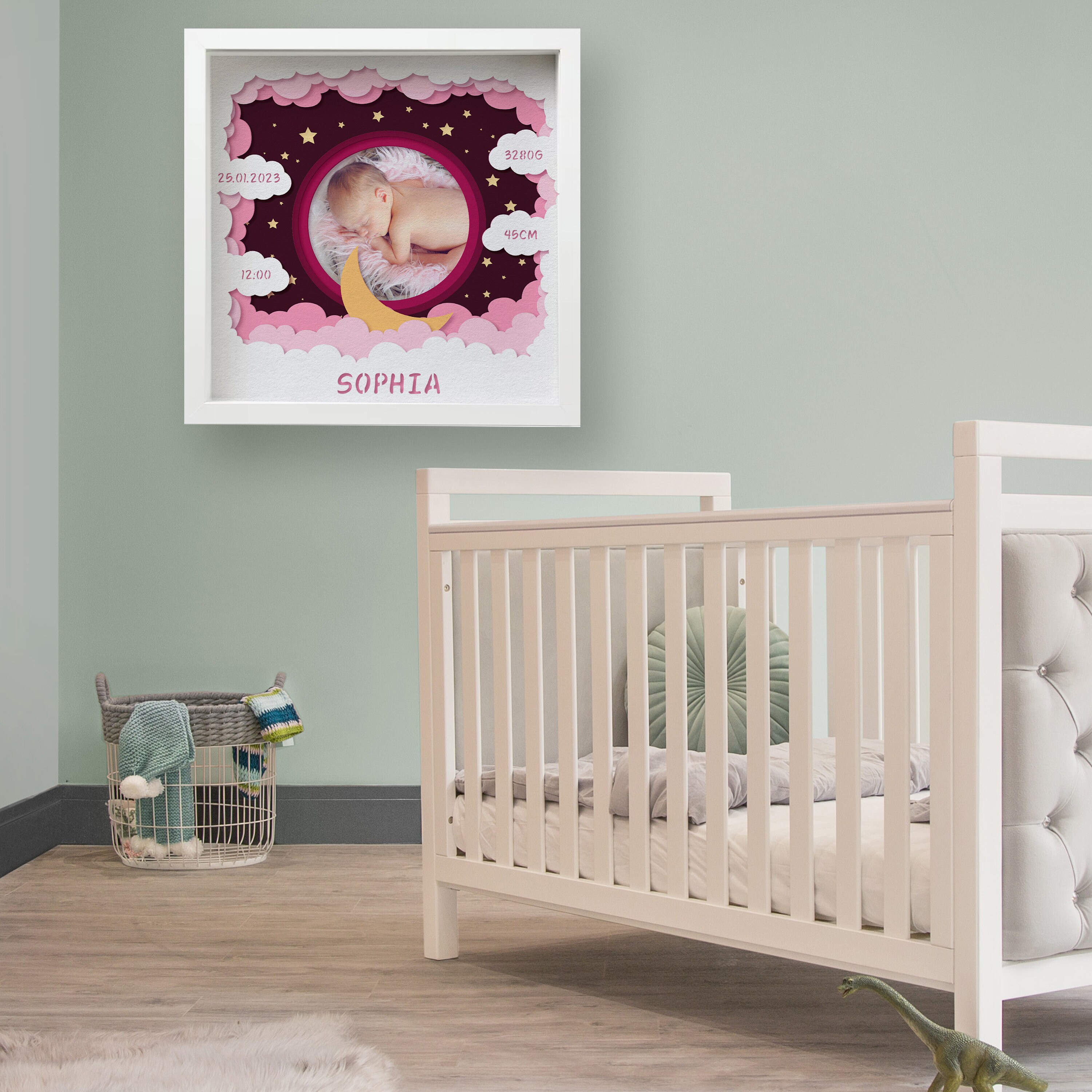 3D Baby Girl Photo Frame Shadow Box SVG Multi-layered Paper - Etsy Canada