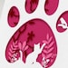 3D Cat Paw Shadow Box SVG, Multi - Layered Laser Cut - Etsy