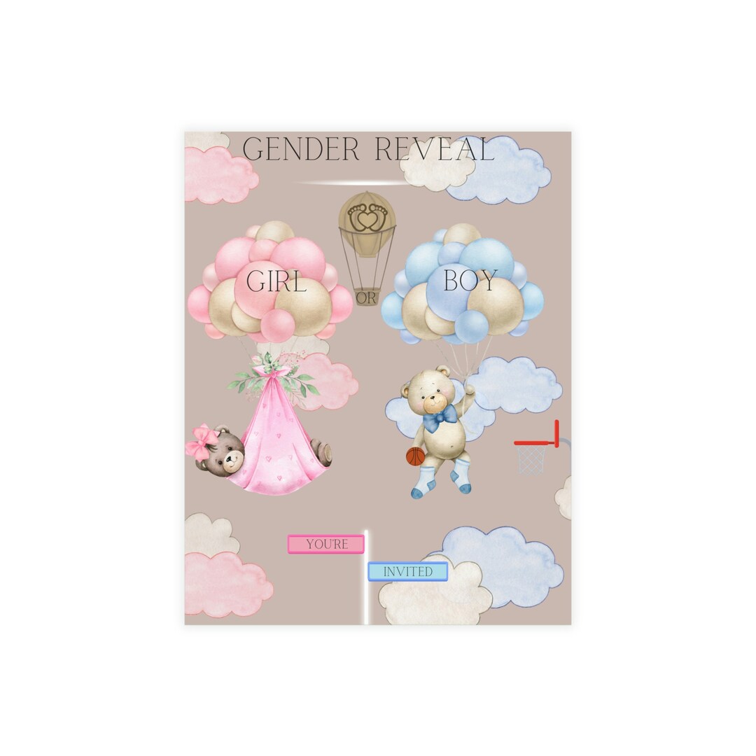 Gender Reveal Card Bundles envelopes Included - Etsy