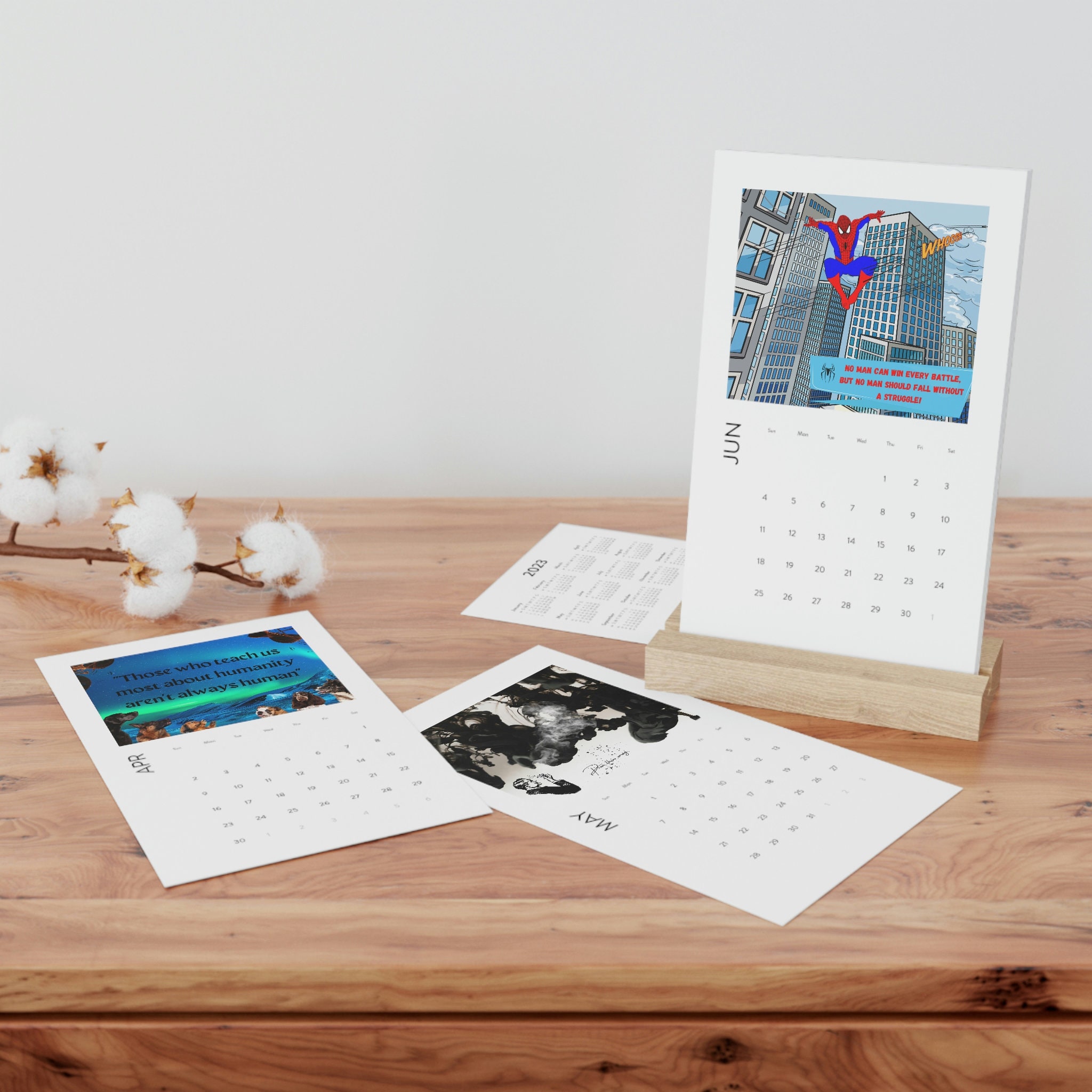 Vertical Motivational Quotes Desk Calendar (2023) - Etsy