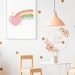 Set of 2 Rainbow Kids Affirmation Wall Art, Kids Room Decor, Positive ...