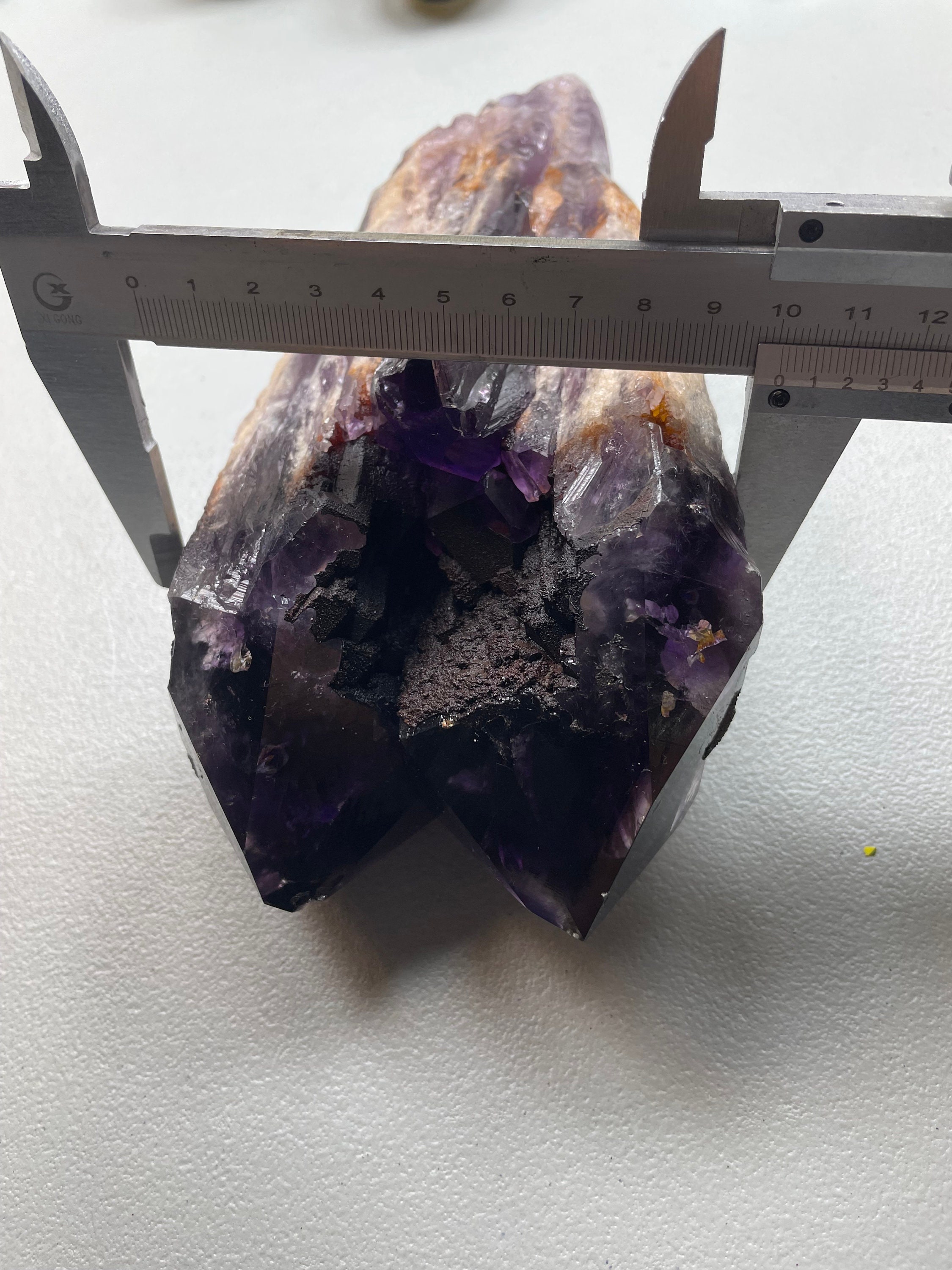 Double Point Natural Amethyst Scepter Amethyst Root Gem - Etsy
