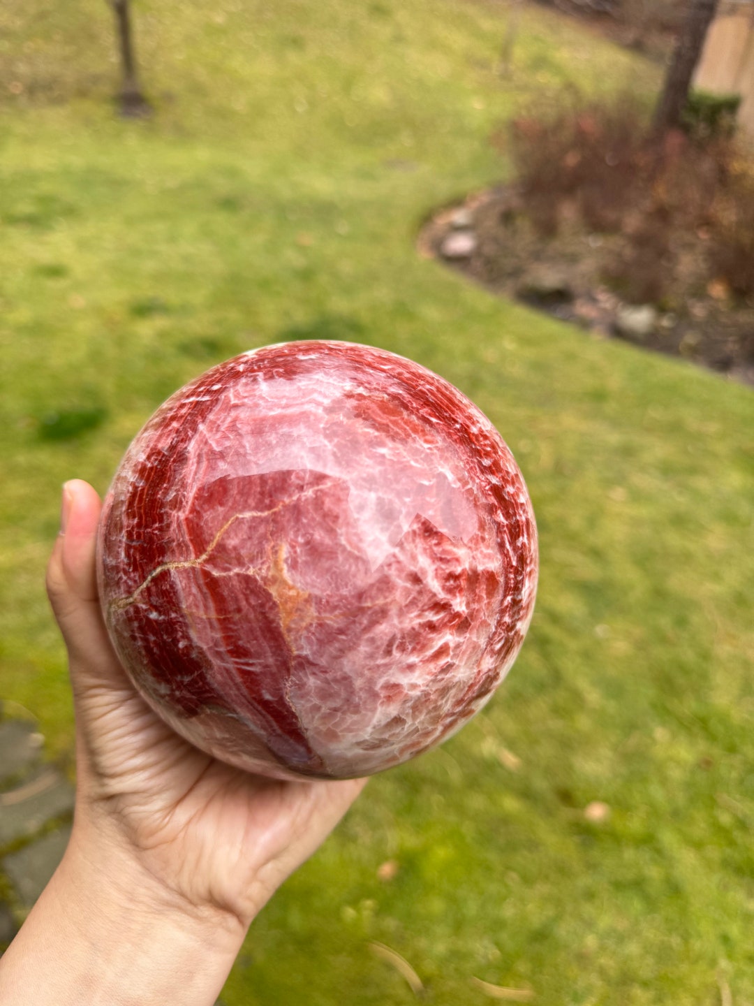 Large Dali Jasper Aka Pork Stone Sphere~ 11.3cm Diameter - Etsy Canada