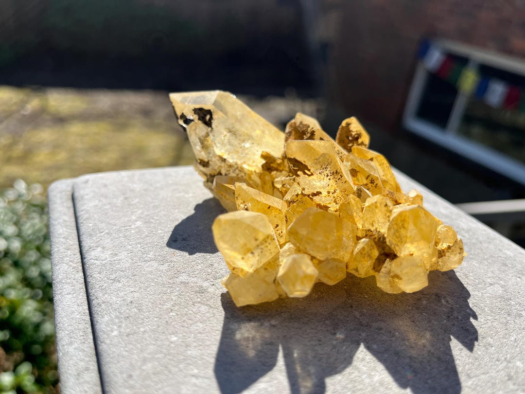 Yellow Quartz Cluster From Tibetan Plateau (148g) - N02 - Etsy