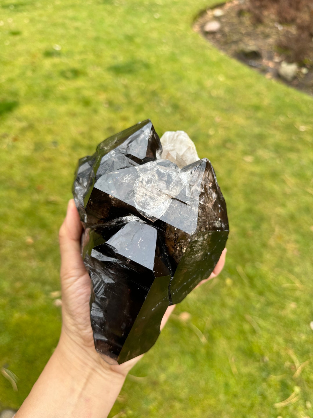 1.7KG Brazilian Skeleton Black Quartz, Skeleton Quartz, Healing Quartz ...