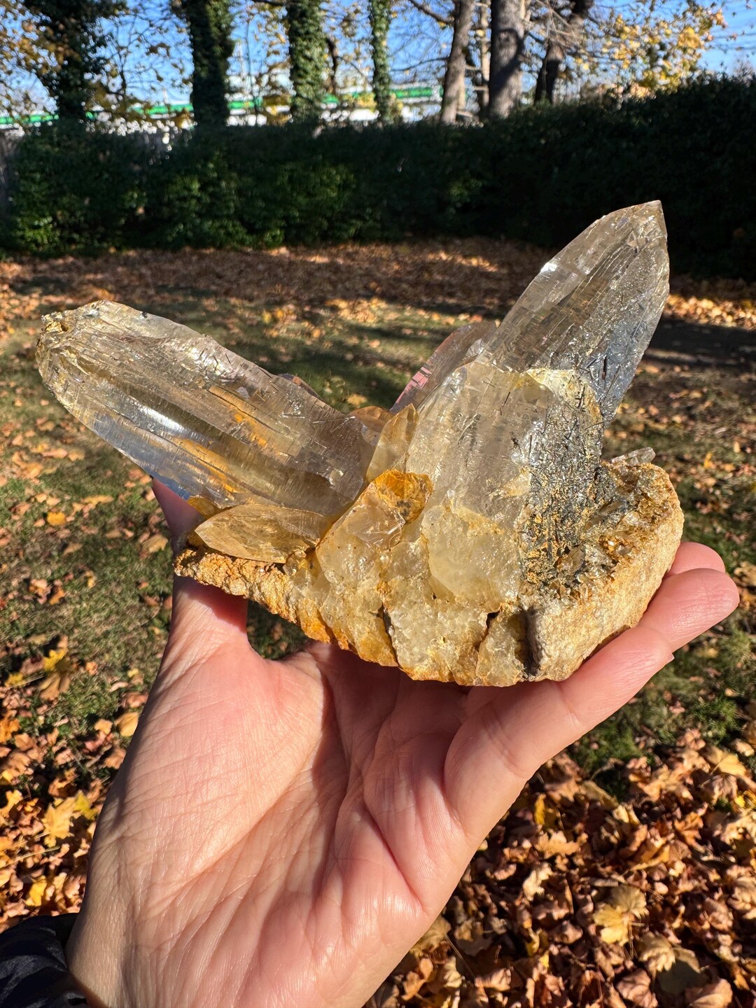 Himalayan Golden Quartz Cluster From Ganesh Himal, Nepal, Healing ...