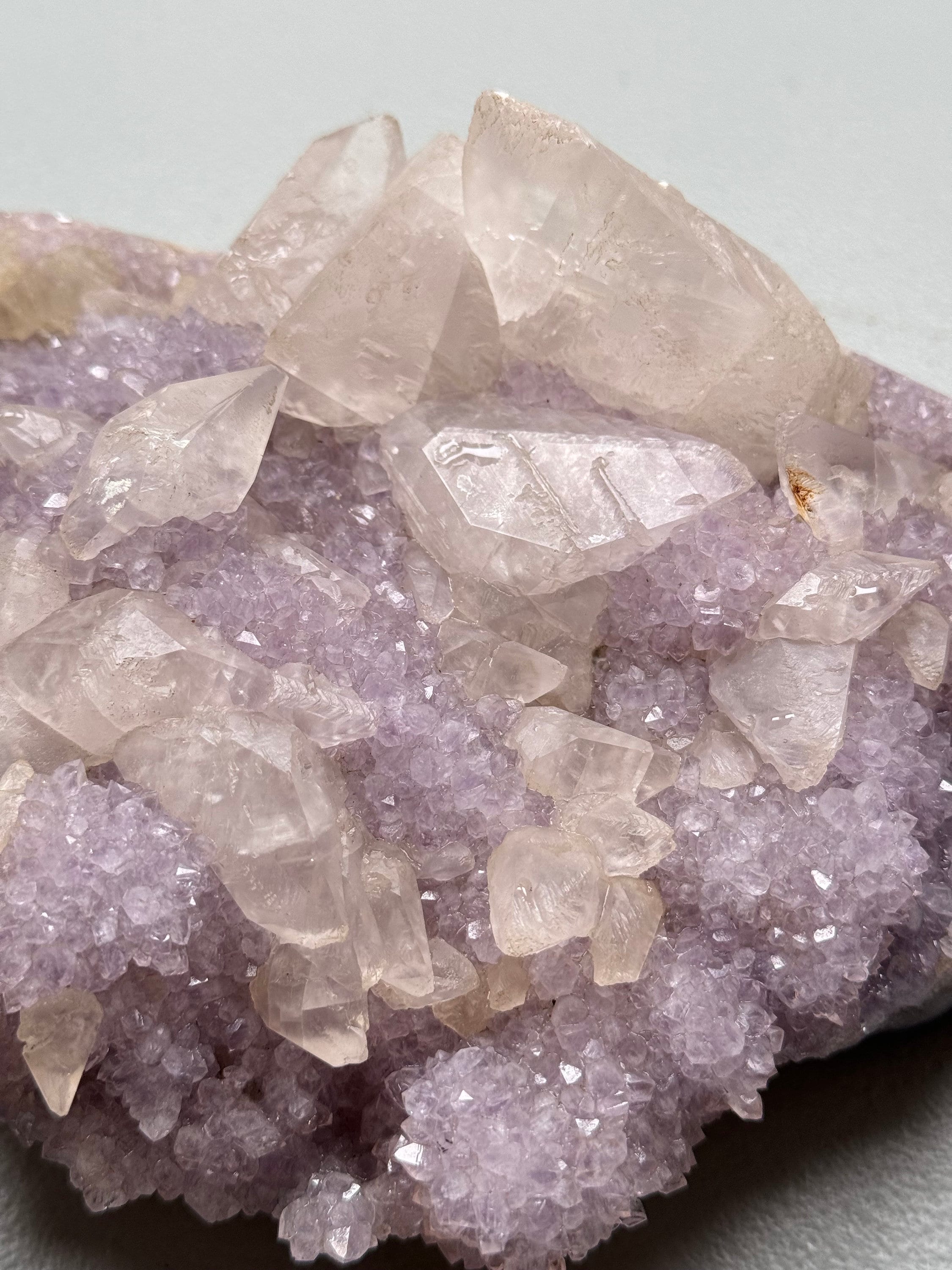 1.48kg~unique BRAZILIAN AMETHYST Cluster With Calcite, Amethyst Geode ...