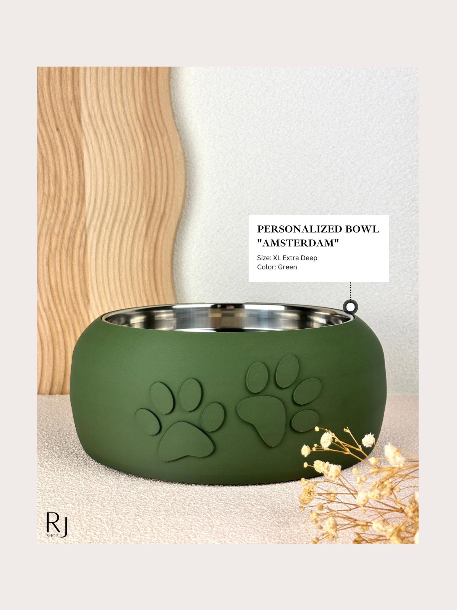 Personalized Pet Bowl "rotterdam" | Cat Bowl | Dog Bowl | Feeding Bowl ...