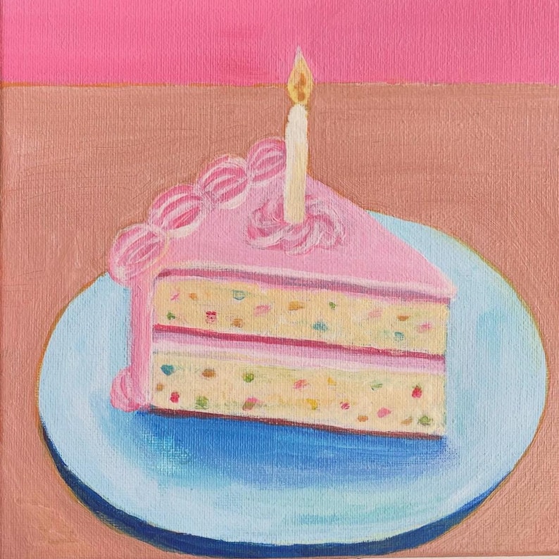 Birthday Cake Slice - Etsy