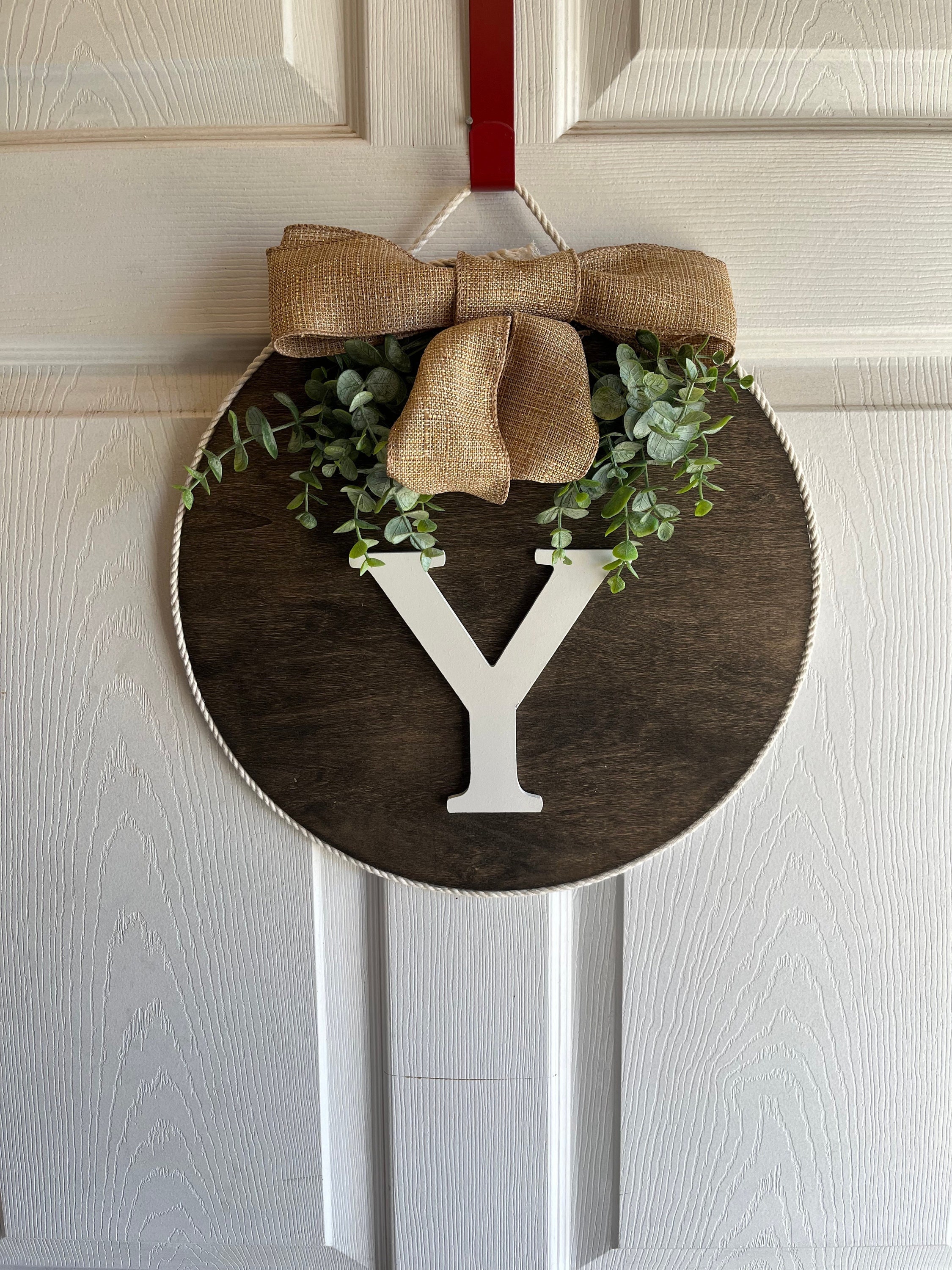 Rustic Letter Door Hanger Sign - Etsy