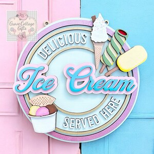 Ice Cream Sign - Etsy