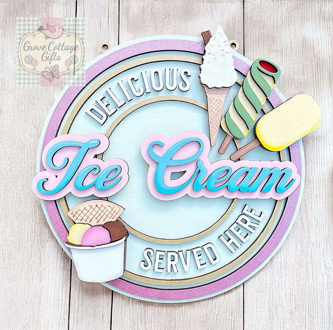 Ice Cream Sign - Etsy