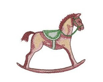 Rocking Horse Machine Embroidery Design - Etsy