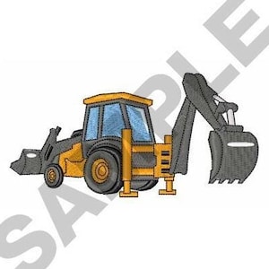 Backhoe - Machine Embroidery Design - Etsy