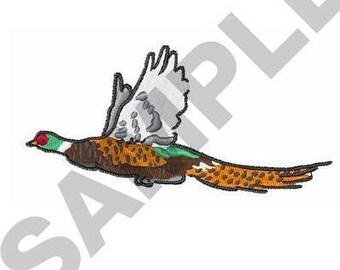 Pheasant Flying Machine Embroidery Design, Embroidery Designs, Machine ...