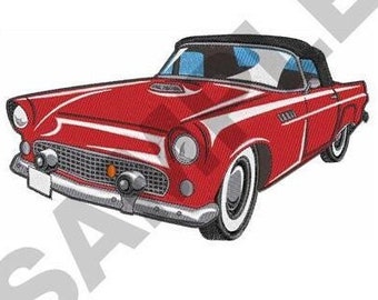 Classic Car Large - Machine Embroidery Design - Etsy