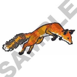 Fox Pounce - Machine Embroidery Design - Etsy