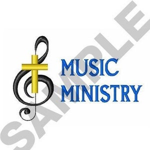 Music Ministry - Machine Embroidery Design - Etsy