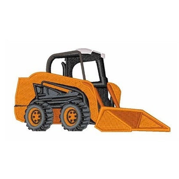 Bulldozer Embroidery - Etsy