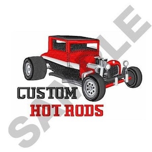 Custom Hot Rods - Machine Embroidery Design - Etsy