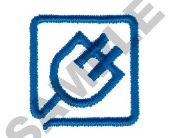 Electrician Logo Machine Embroidery Design - Etsy