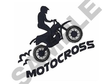 Motocross Bike Machine Embroidery Design - Etsy