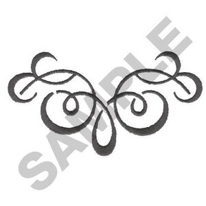 Swirl Scroll Machine Embroidery Design - Etsy