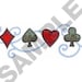 Playing Card Suits Machine Embroidery Design - Etsy