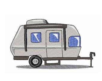 Home Sweet Home Camper Machine Embroidery Design, RV Camper Embroidery ...