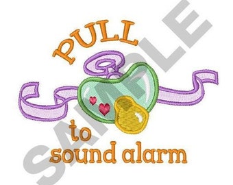 Pacifier Pull to Sound Alarm Machine Embroidery Design, Embroidery ...