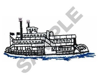 Pontoon Boat Machine Embroidery Design - Etsy