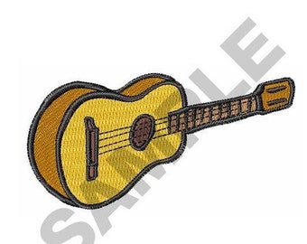 Acoustic Guitar Music - Machine Embroidery Design - Etsy