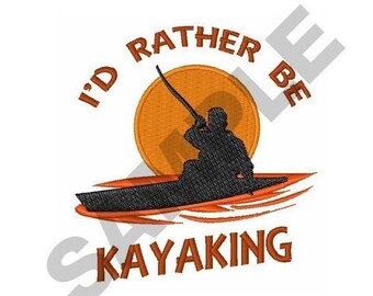 Kayak - Machine Embroidery Design - Etsy UK