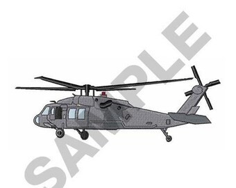Black Hawk Helicopter Machine Embroidery Design - Etsy