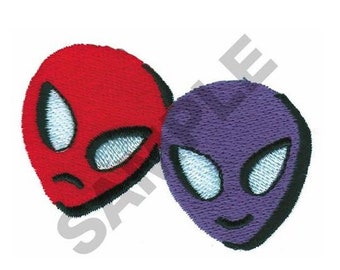 Green Space Aliens Machine Embroidery Design, Embroidery Designs ...