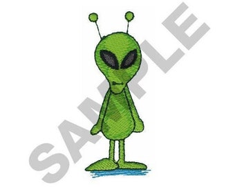 Green Space Aliens Machine Embroidery Design, Embroidery Designs ...