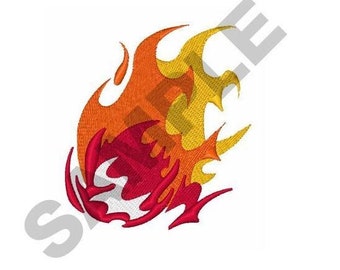Ball of Fire Machine Embroidery Design - Etsy
