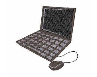 Computer - Machine Embroidery Design - Etsy