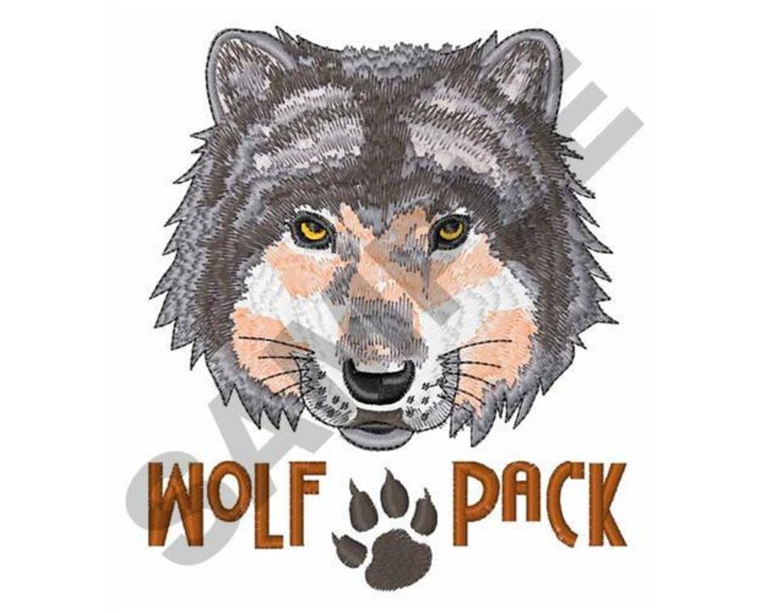 Wolf Pack Machine Embroidery Design - Etsy